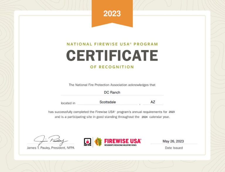 Firewise Program - DC Ranch