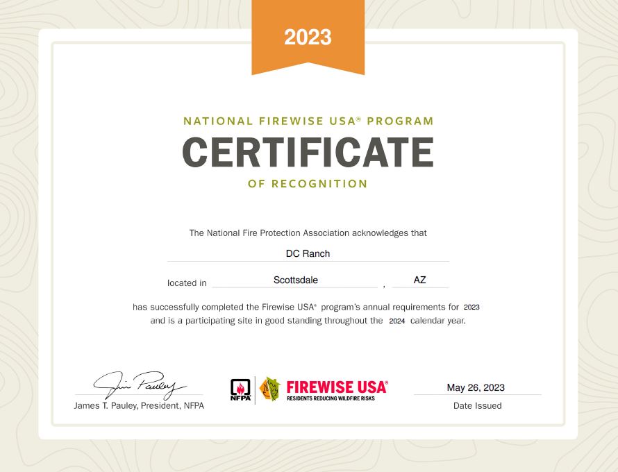 Firewise Program - DC Ranch